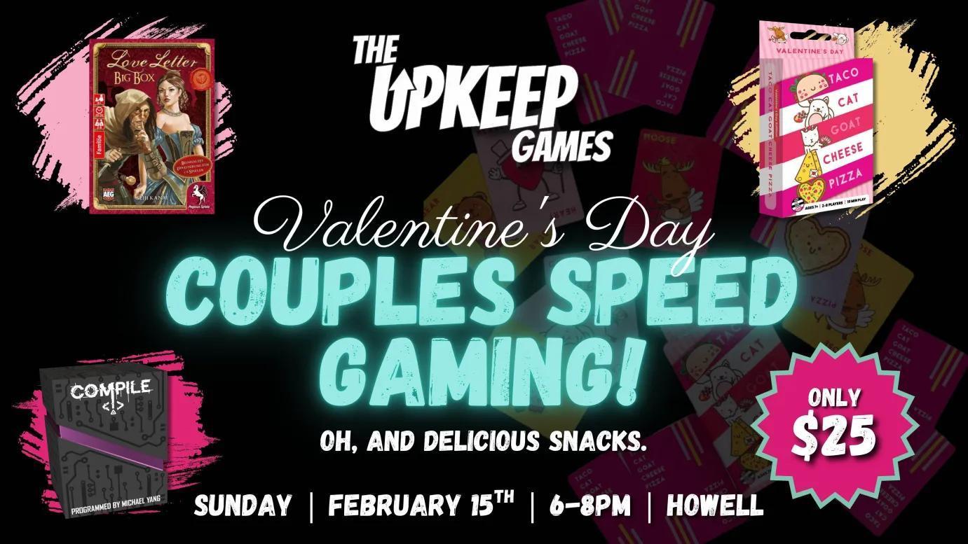Valentine's Day Couples Speed Gaming - February 15, 2026 - Howell – The ...
